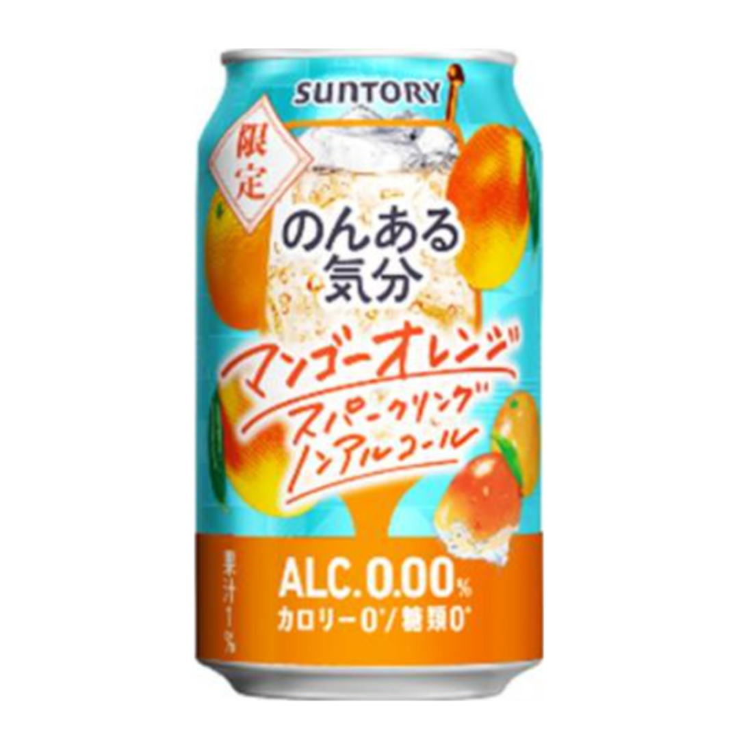 산토리 느긋한 기분 망고 오렌지 스파클링 무알코올 350ml 모코몬 일본직구